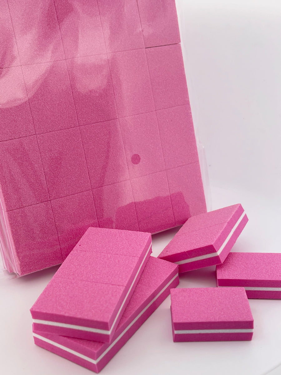 Mini Pink Nail Buffers-50 Pieces – The Additude Shop